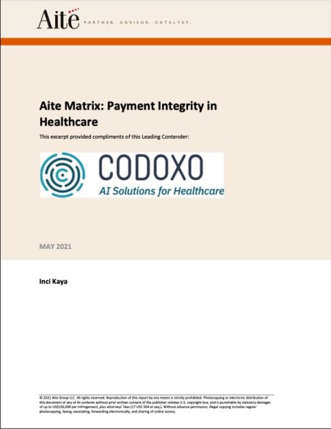 Codoxo Recognized as Leading Contender in Payment Integrity in ...